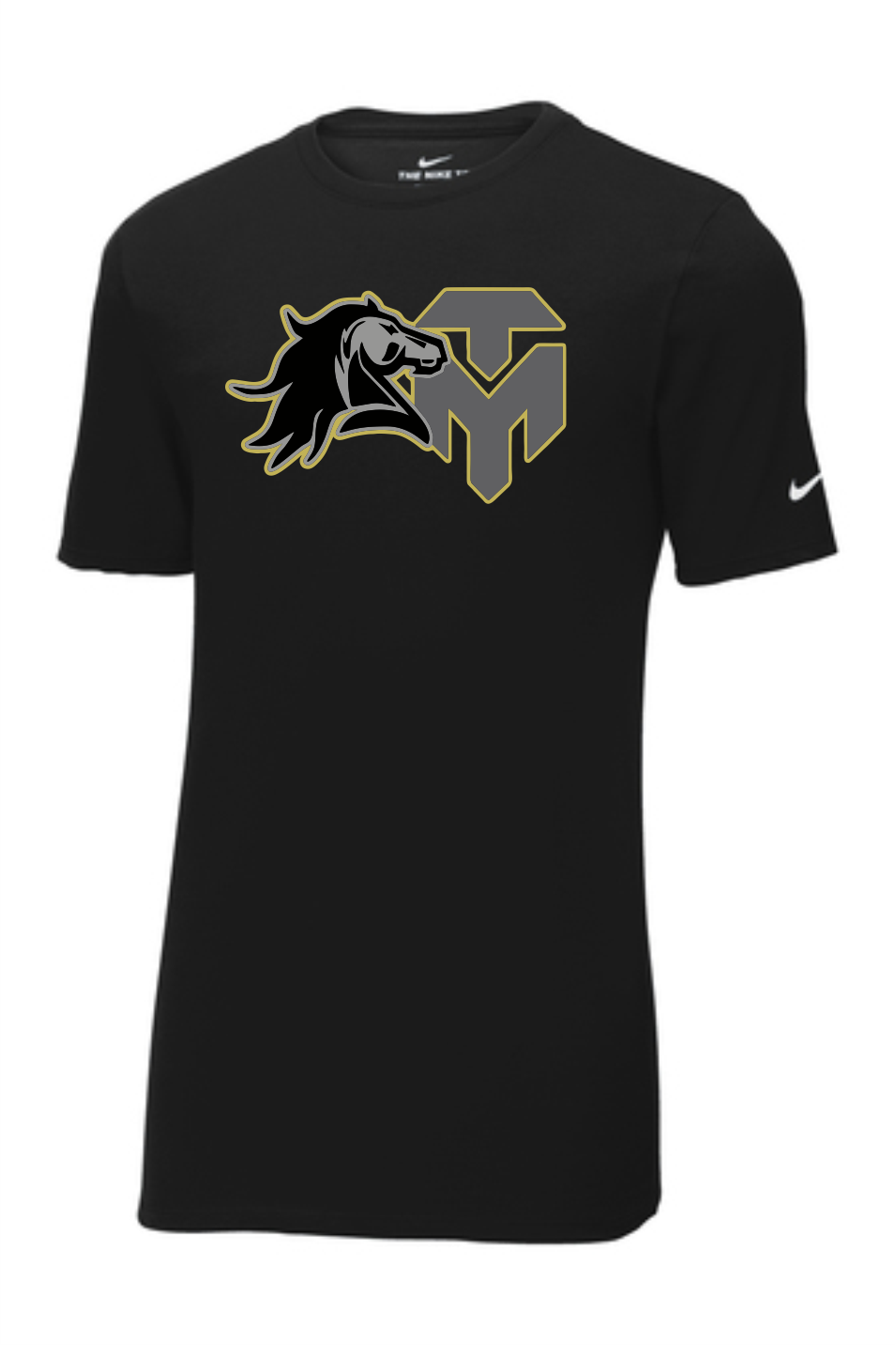 Trinity Mustangs - NKBQ5231 Nike Dri-FIT Cotton/Poly Tee – AB Designs, Co.