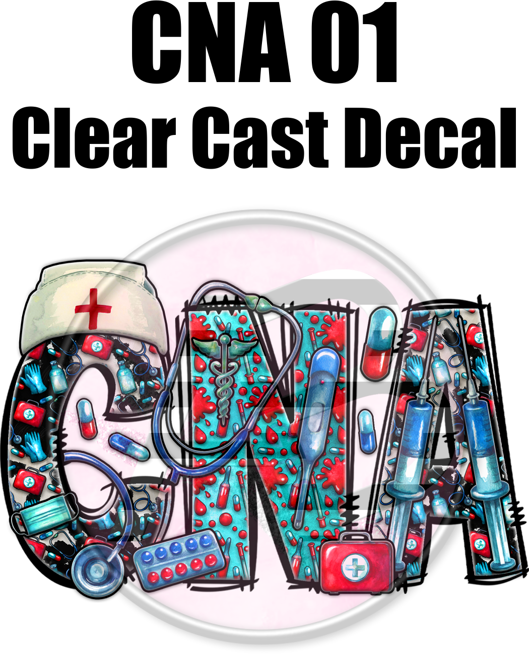 CNA 01 - Clear Cast Decal - 129 – AB Designs, Co.