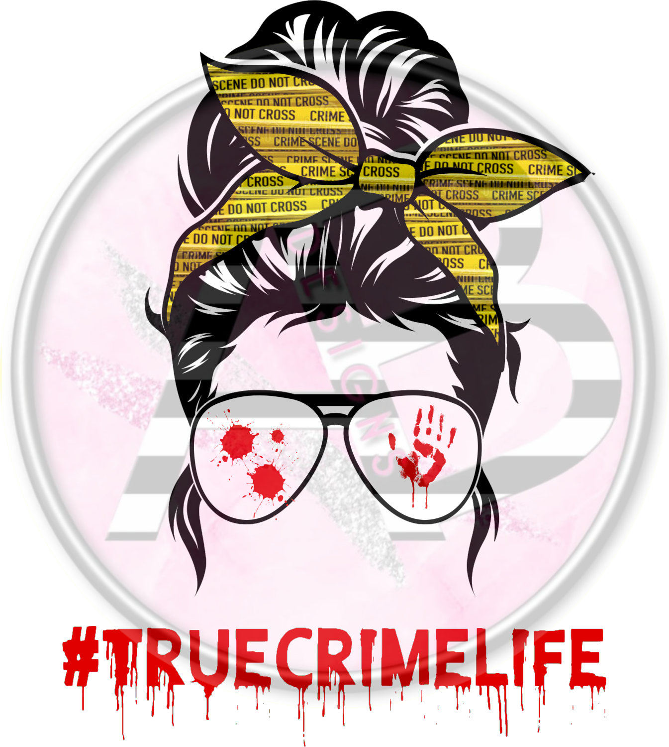 DTF Heat Transfer - True Crime 01 – AB Designs, Co.