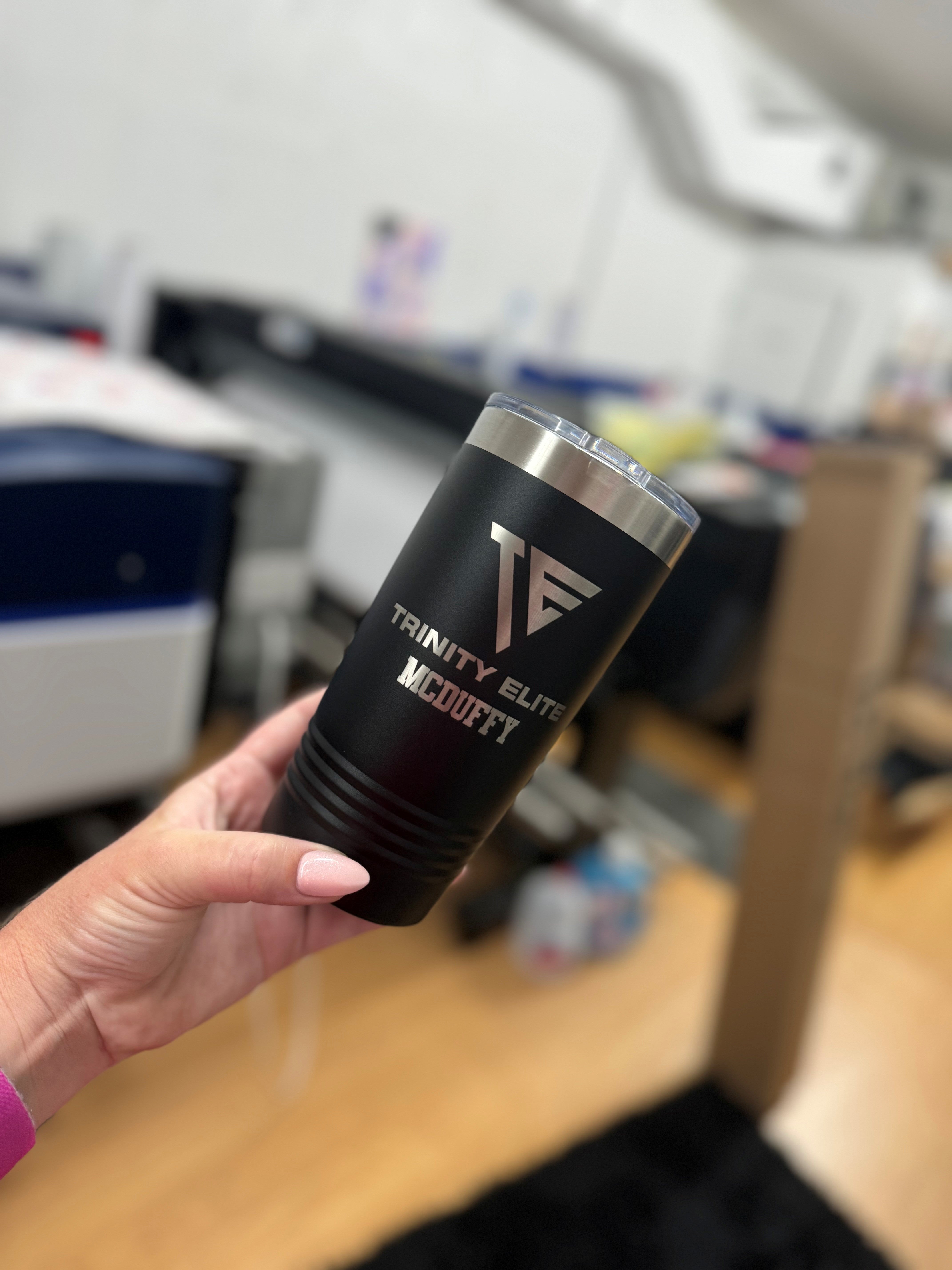 20oz Laser Engraved Custom Tumbler | Trinity Elite – AB Designs, Co.