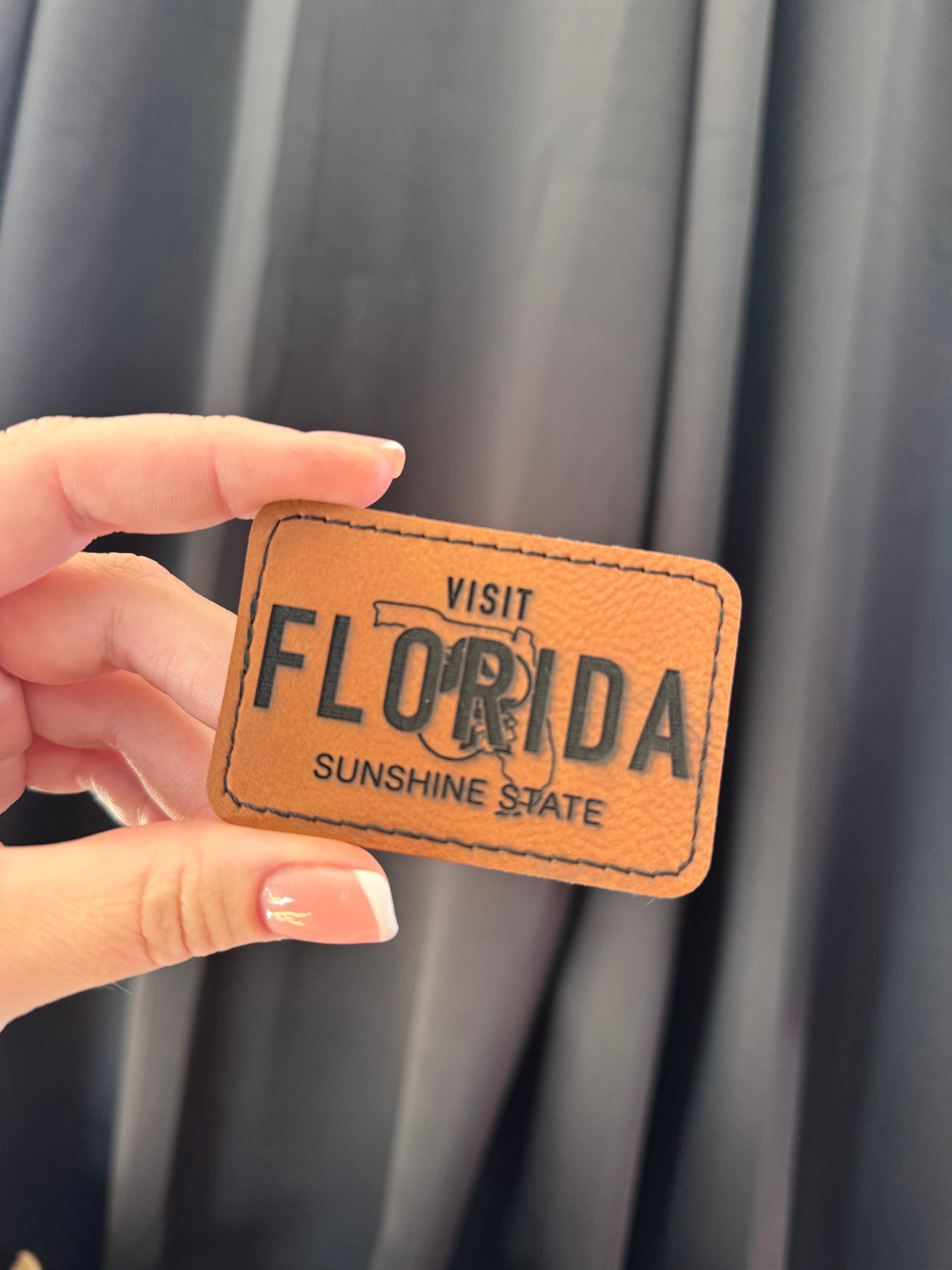 Florida Patch 3”x2” - Custom Laser Engraved – AB Designs, Co.