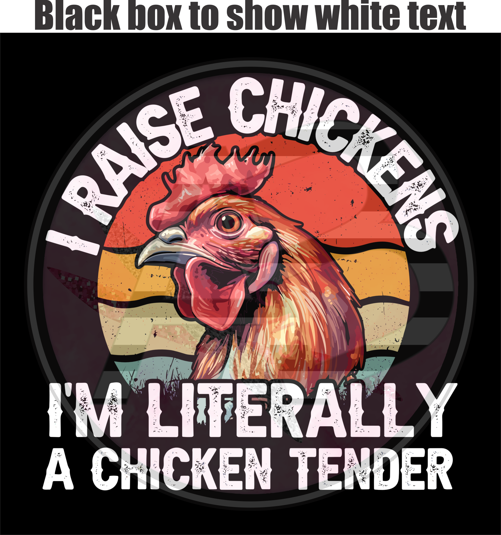 DTF Heat Transfer - Chicken 03 – AB Designs, Co.