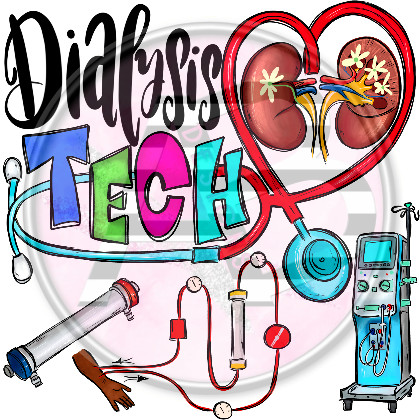 Dialysis Tech 01 - DTF Heat Transfer – AB Designs, Co.