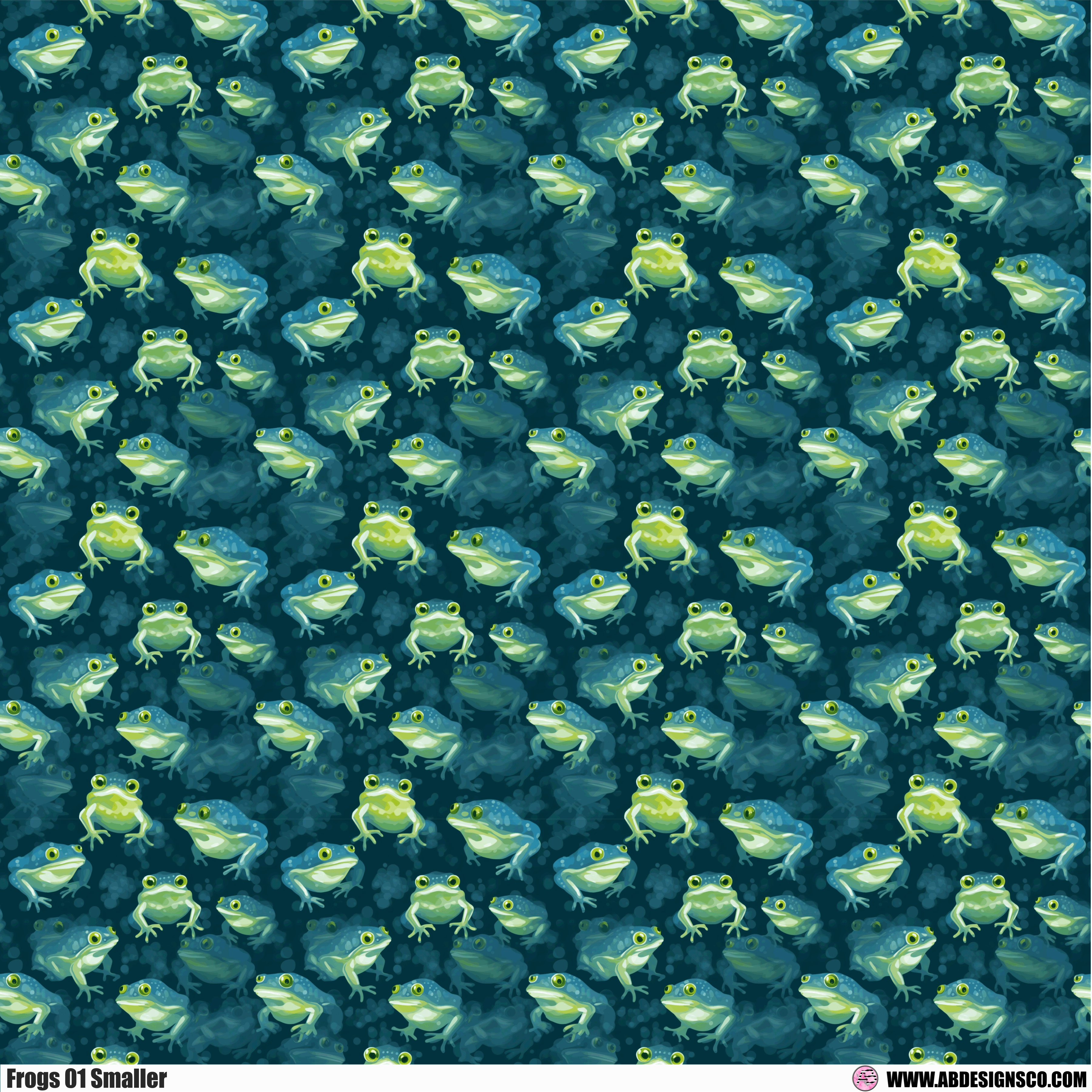 Adhesive Patterned Vinyl - Frog 01 Smaller – AB Designs, Co.