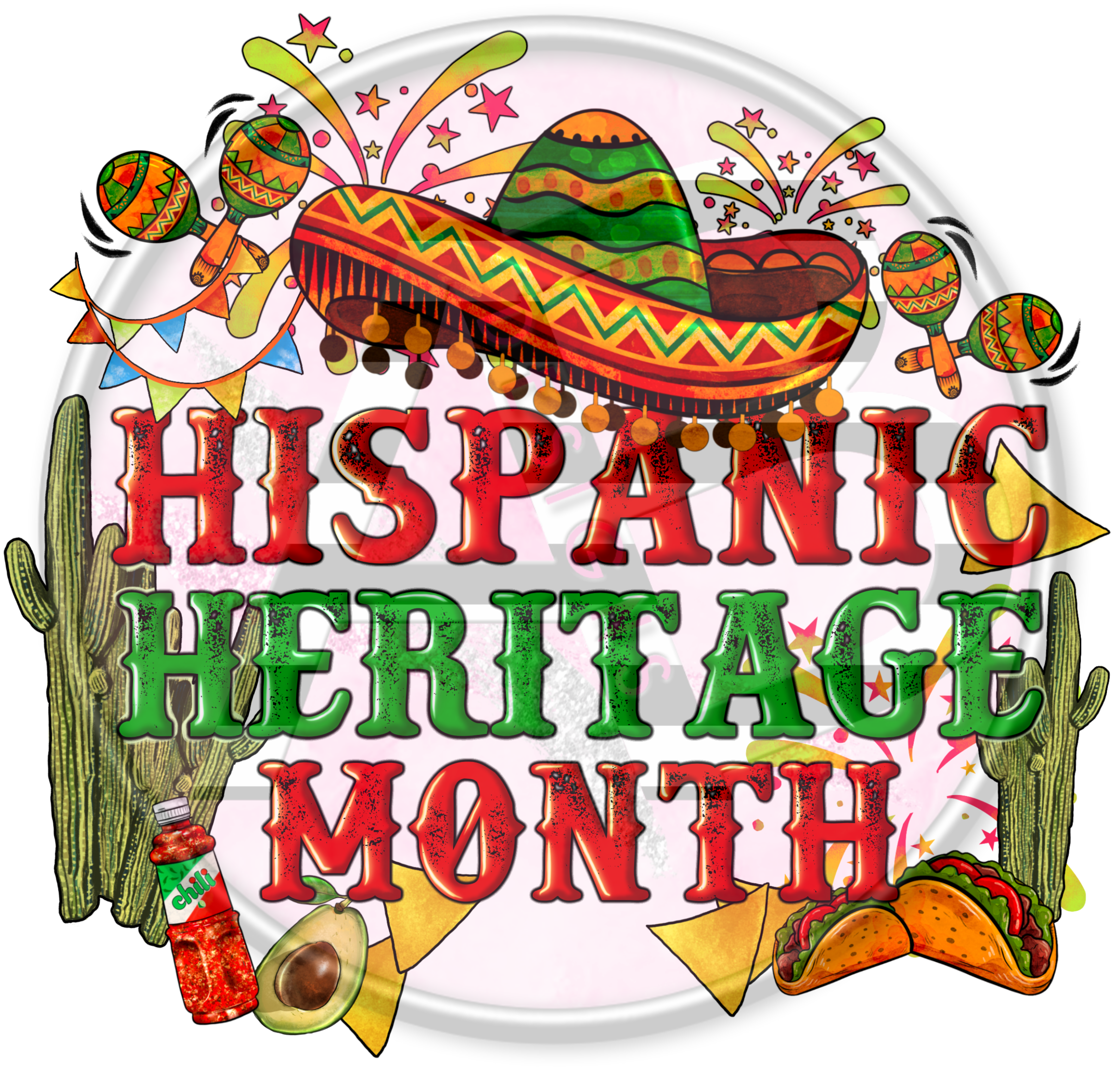 DTF Heat Transfer - Hispanic Heritage 24 – AB Designs, Co.