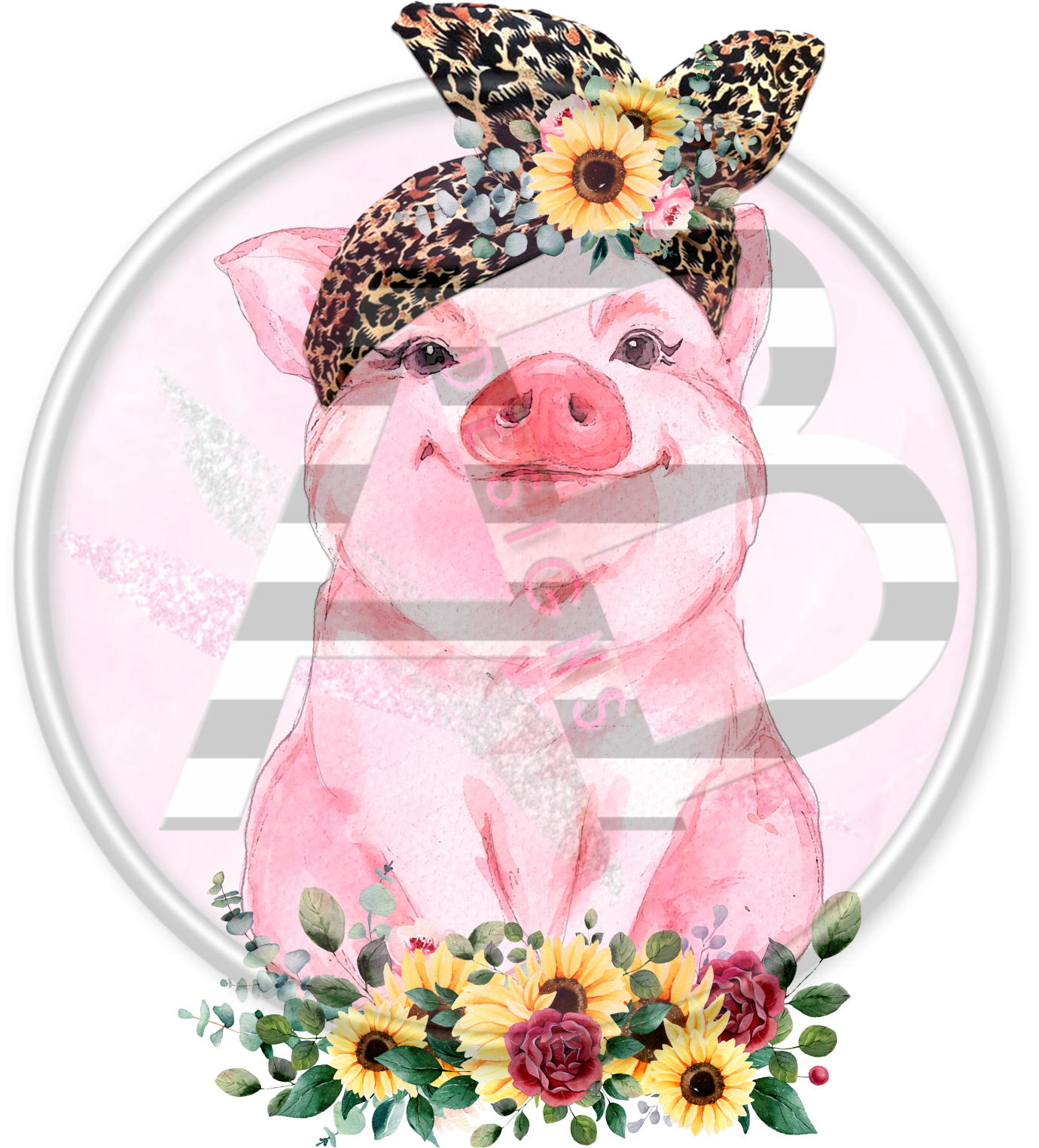 DTF Heat Transfer - Pig 02 – AB Designs, Co.