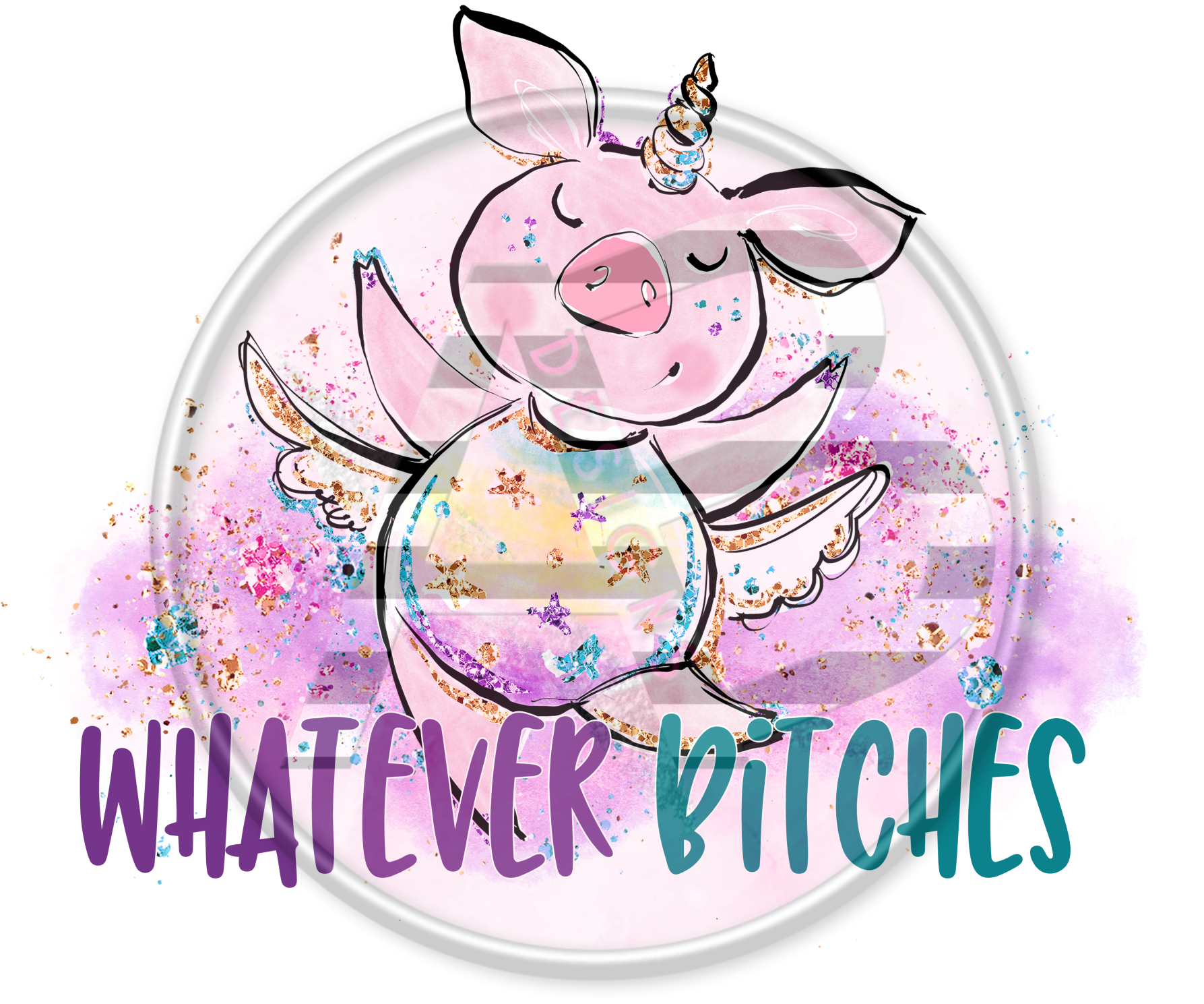 DTF Heat Transfer - Pig 08 – AB Designs, Co.