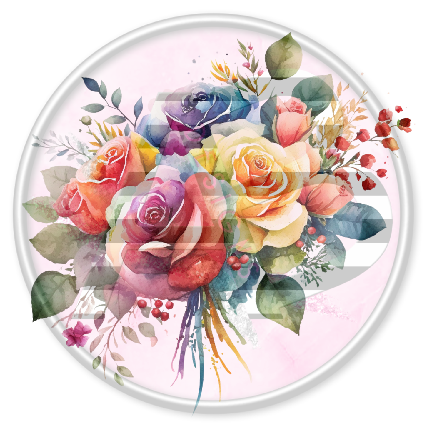 DTF Heat Transfer - Rainbow Roses 03 – AB Designs, Co.