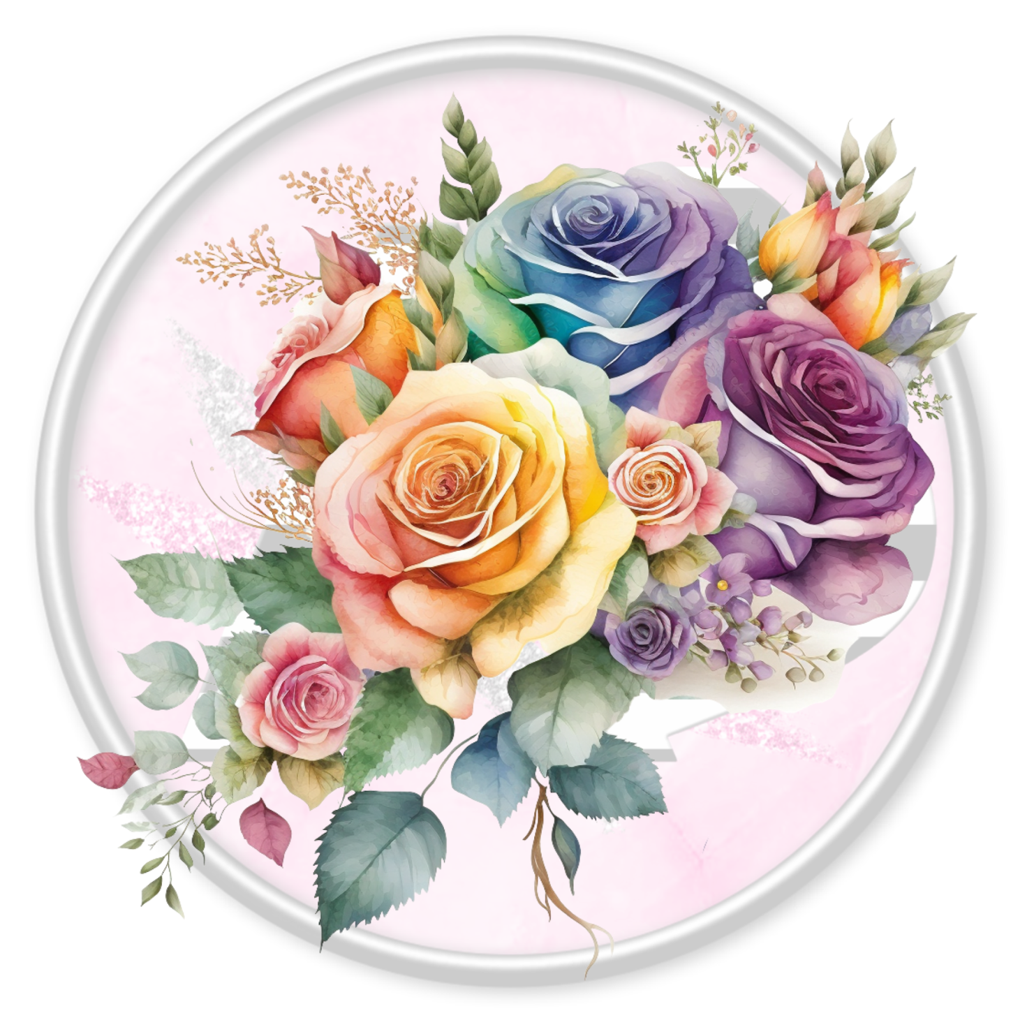 DTF Heat Transfer - Rainbow Roses 06 – AB Designs, Co.