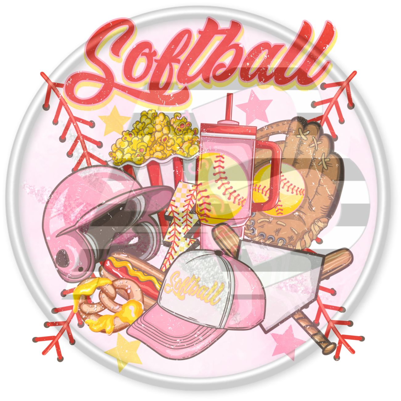 DTF Heat Transfer - Softball 08 – AB Designs, Co.