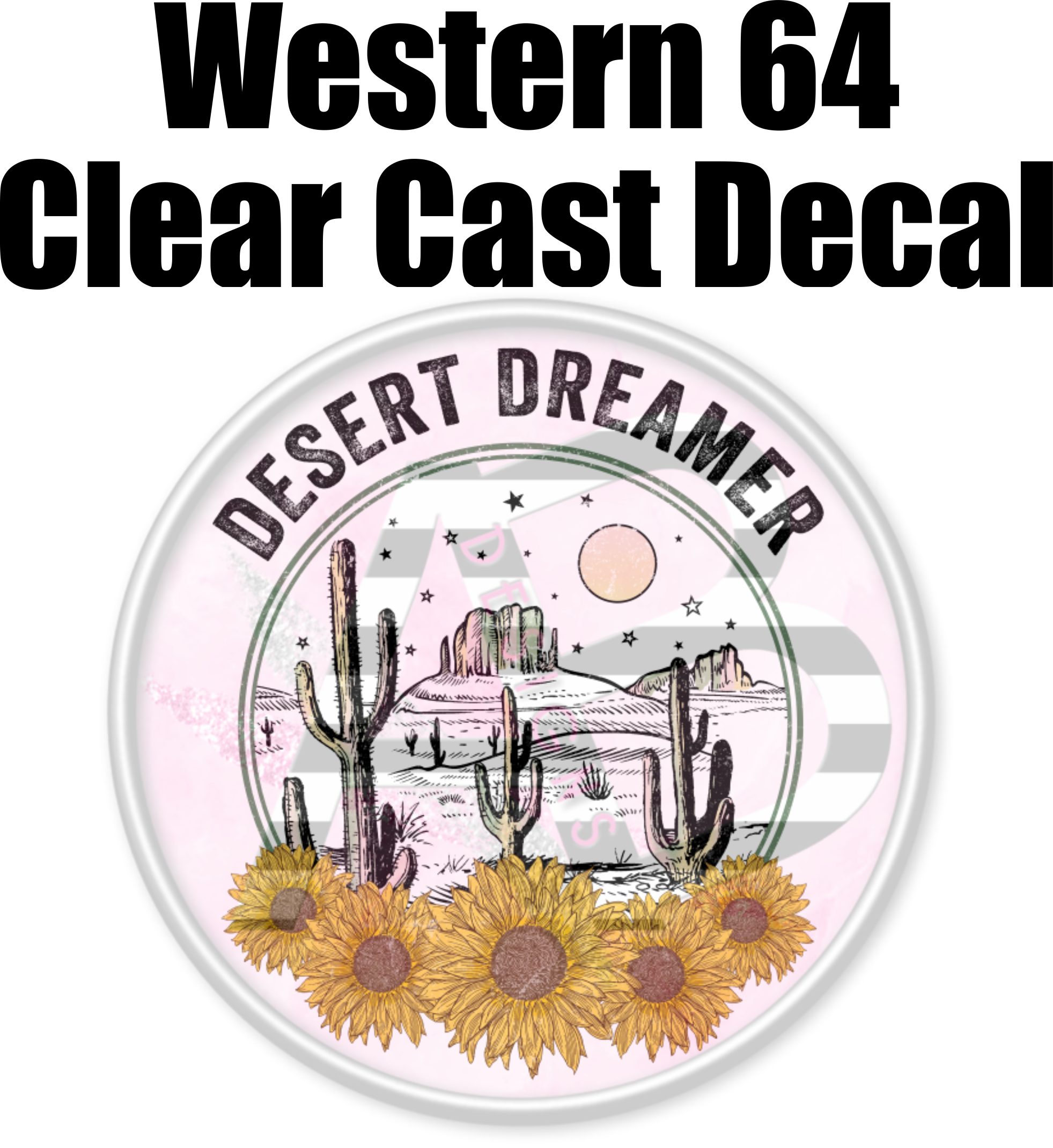 Western 64 - Clear Cast Decal-514 – AB Designs, Co.