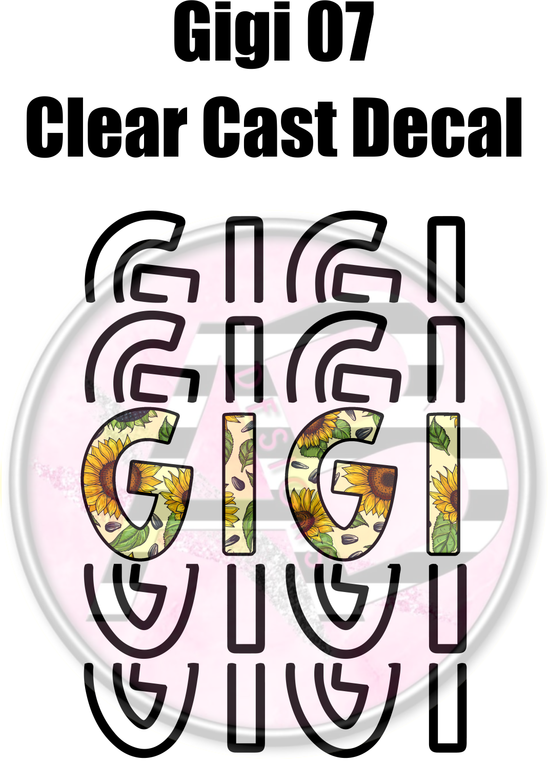 Gigi 07 - Clear Cast Decal - 06 – AB Designs, Co.