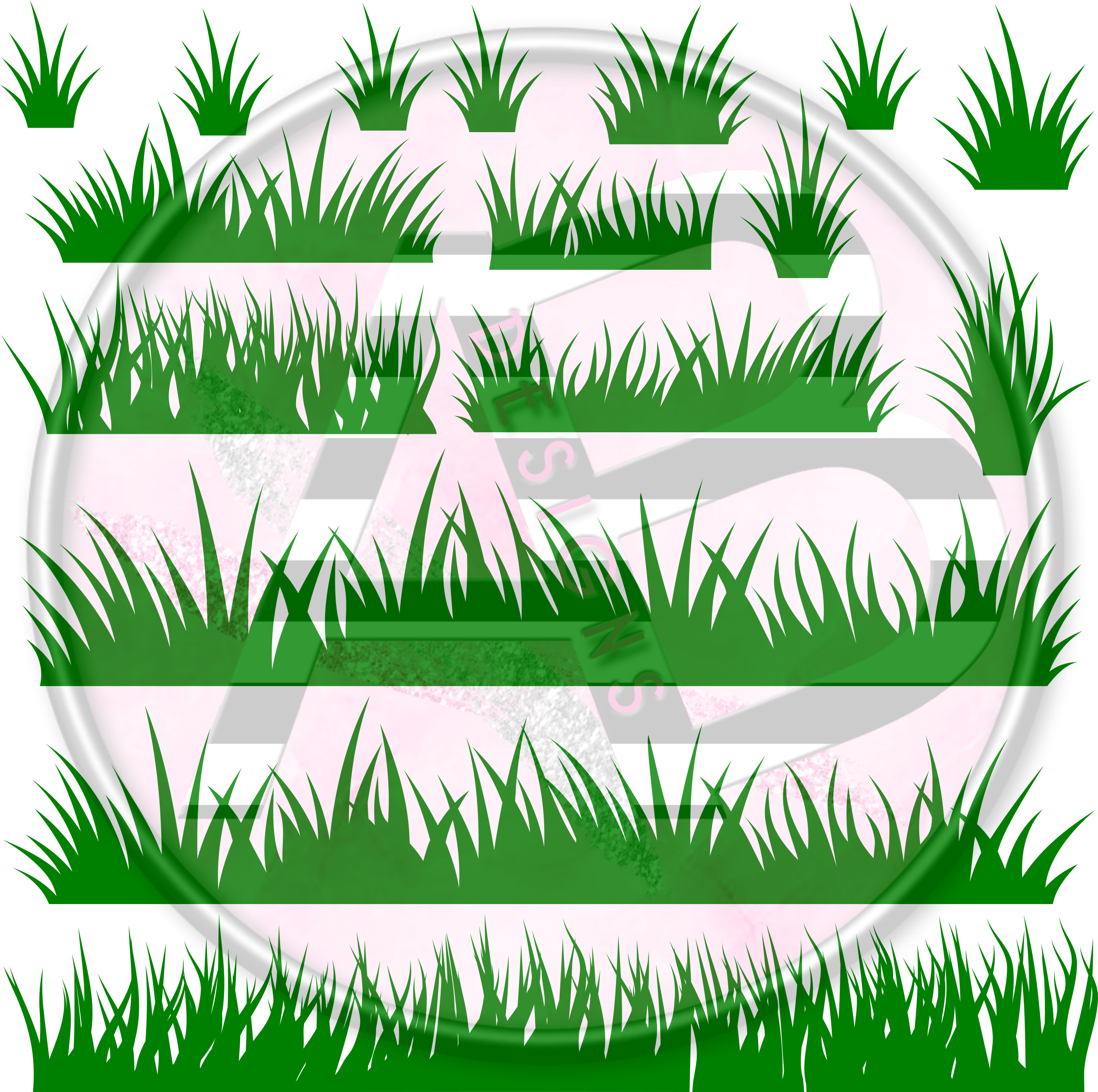 Grass Full Sheet 12x12 Clear Cast Decal – AB Designs, Co.