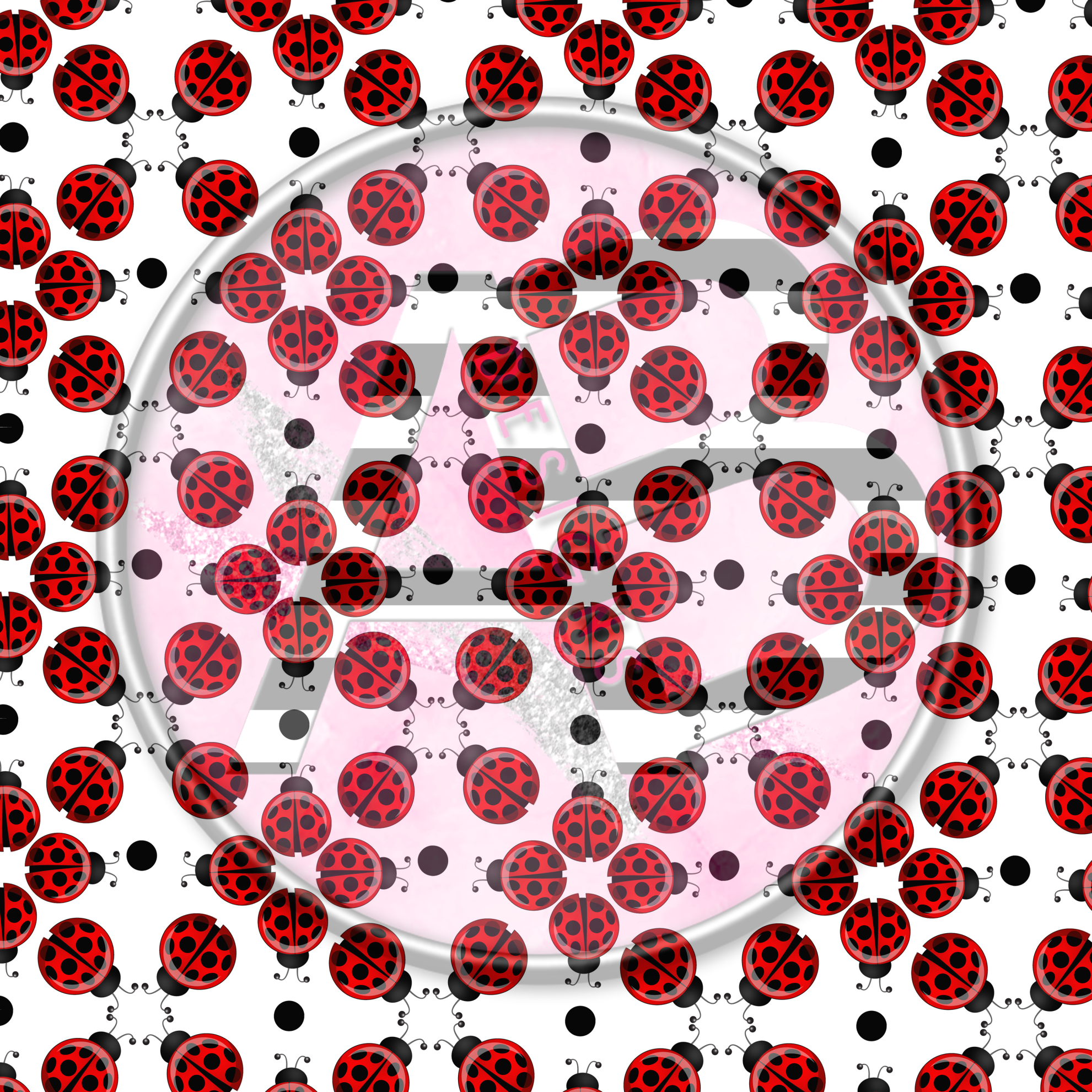 Adhesive Patterned Vinyl - Ladybug 06 – AB Designs, Co.