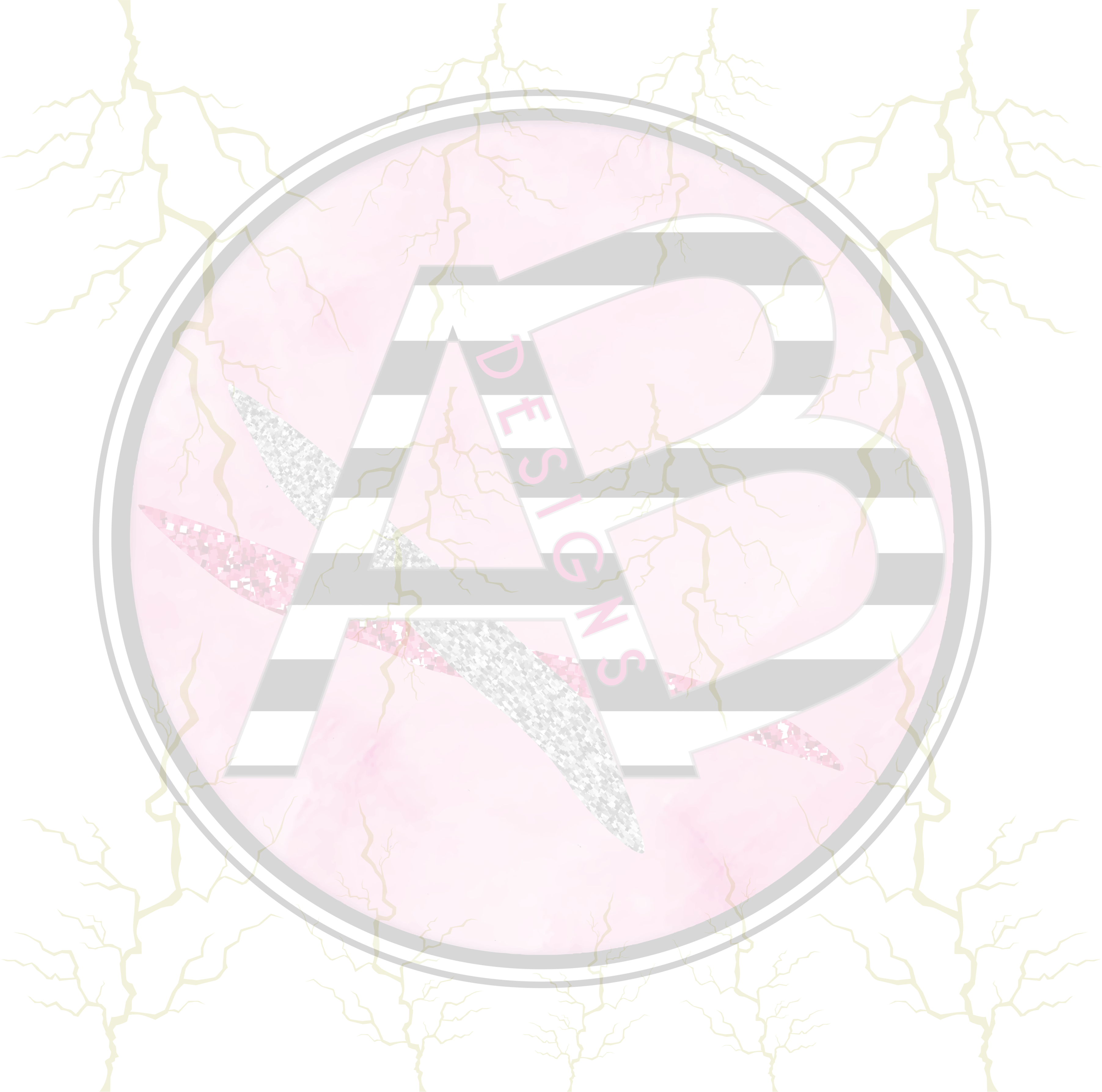 Adhesive Patterned Vinyl - White Lightning Bolts – AB Designs, Co.