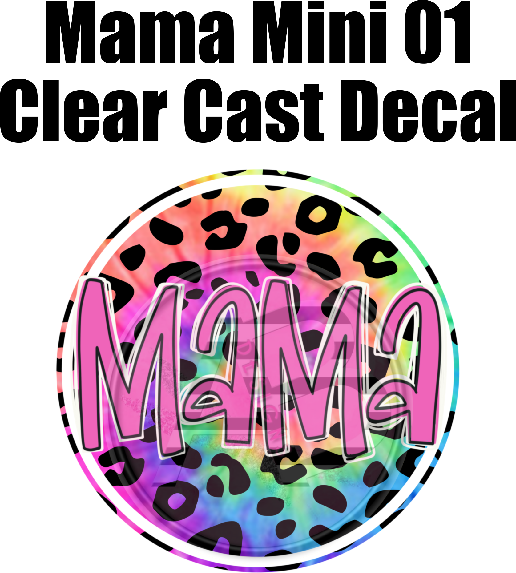 Mama Mini 01 - White Vinyl Decal – AB Designs, Co.
