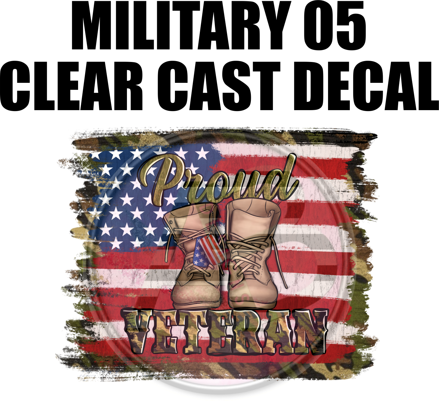 Military 05 - Clear Cast Decal – AB Designs, Co.