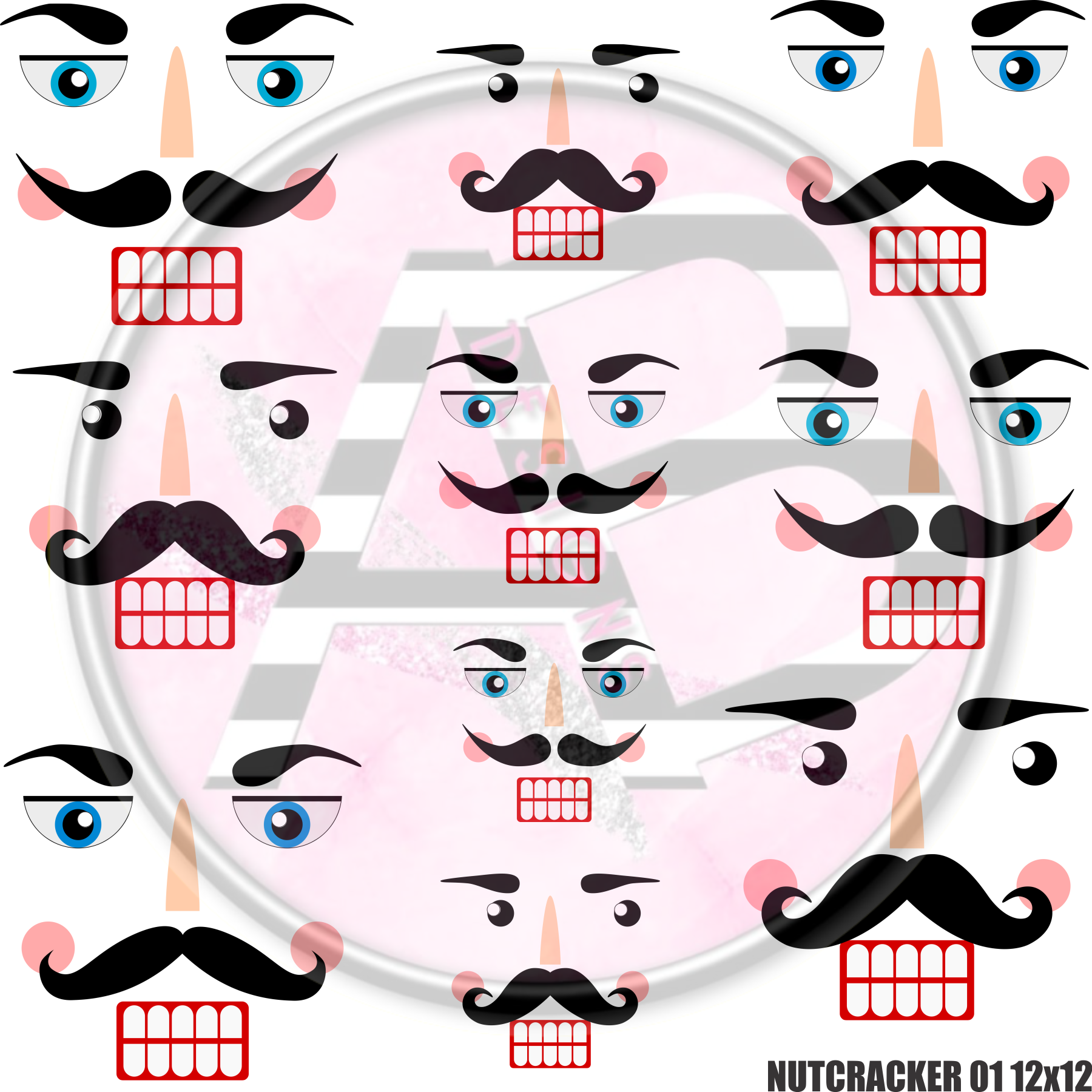 Nutcracker 01 Full Sheet 12x12 - Clear Sheet – AB Designs, Co.