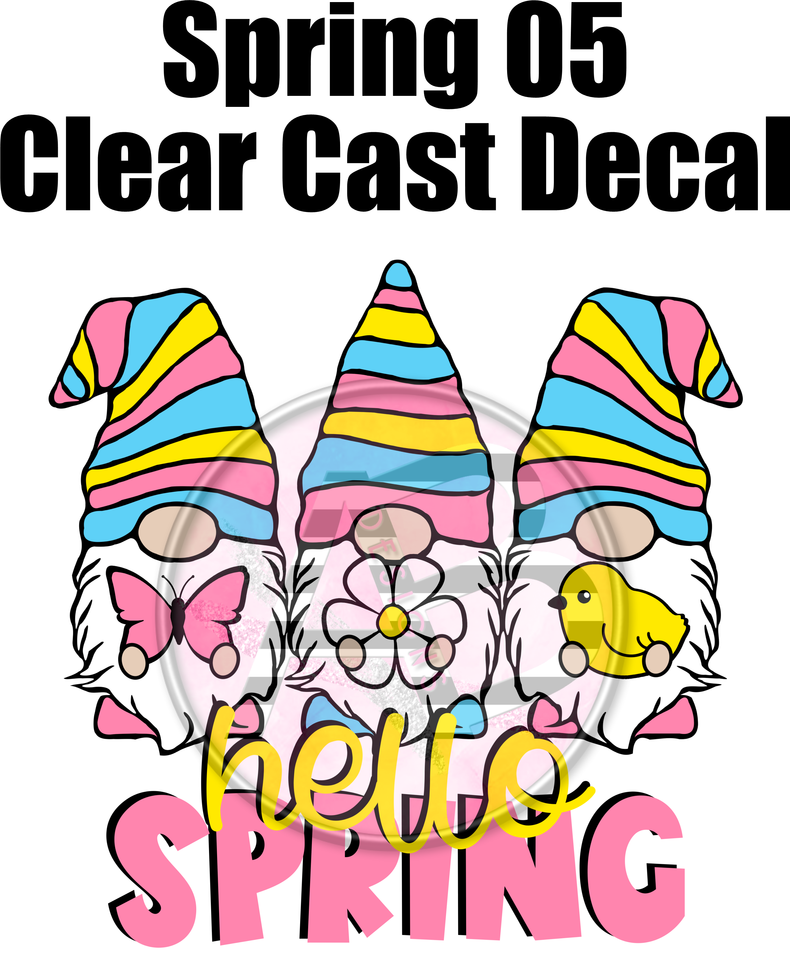 Spring 05 - Clear Cast Decal – AB Designs, Co.