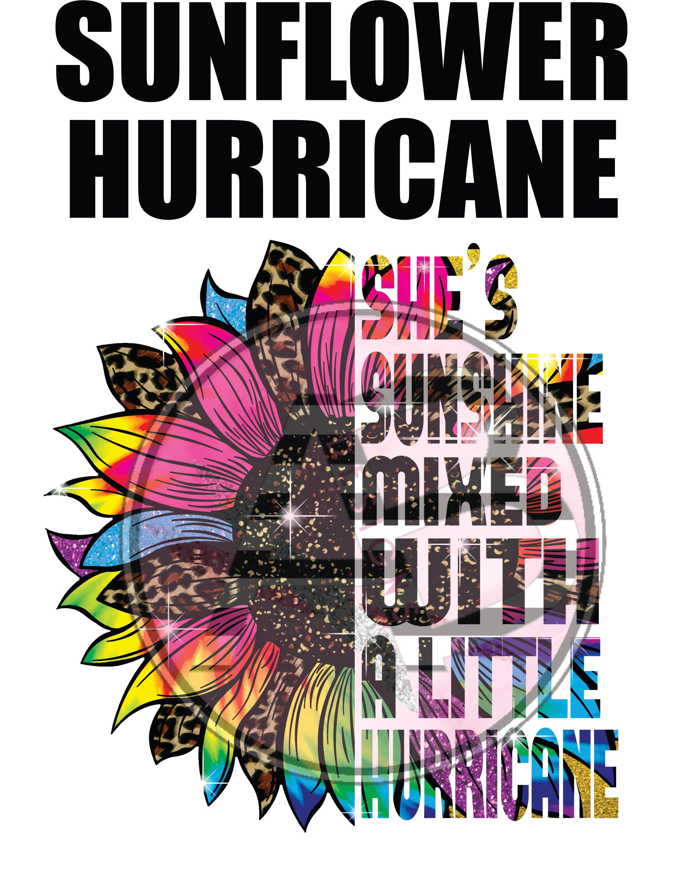 Sunflower Hurricane - Clear Cast Decal – AB Designs, Co.