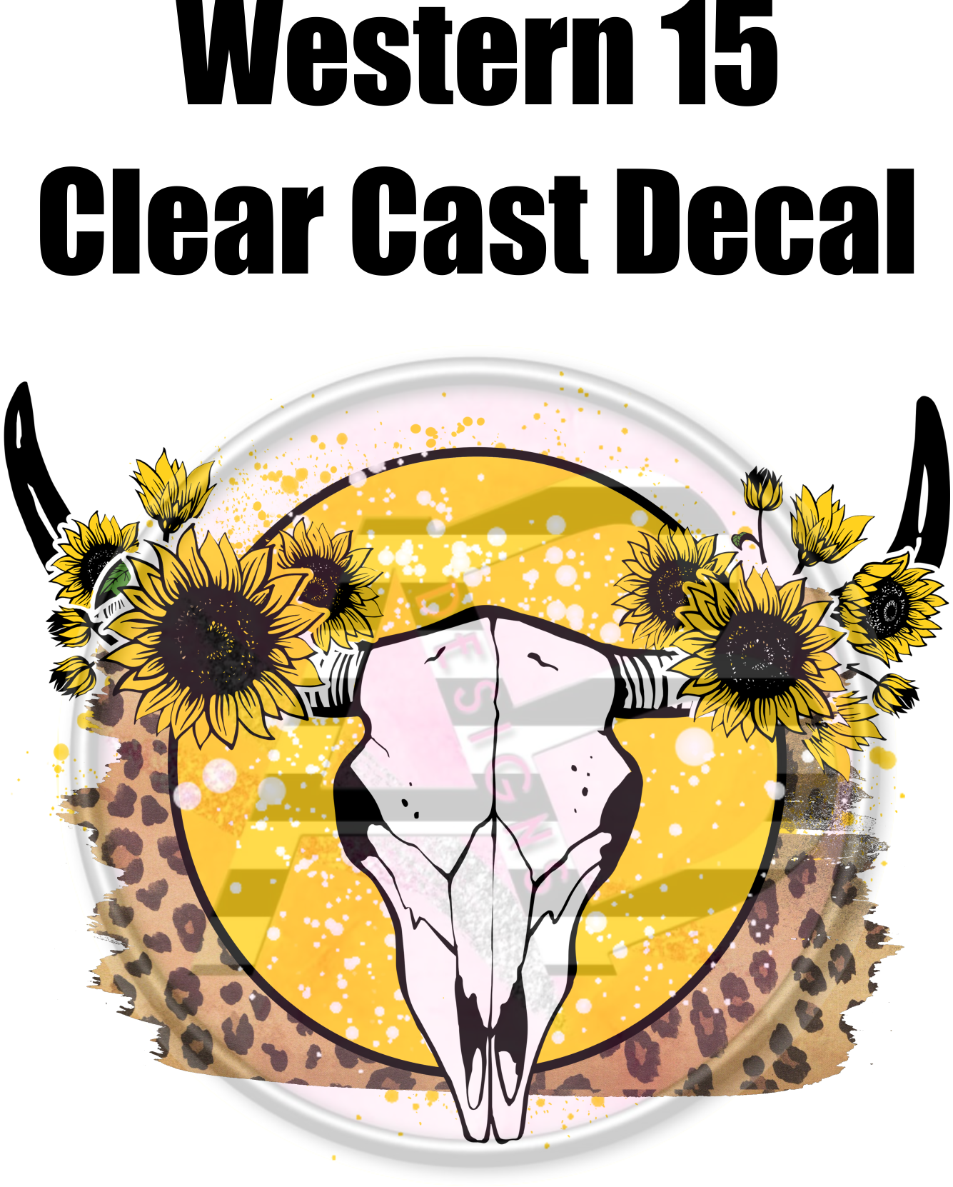 Western 15 - Clear Cast Decal - 71 – AB Designs, Co.